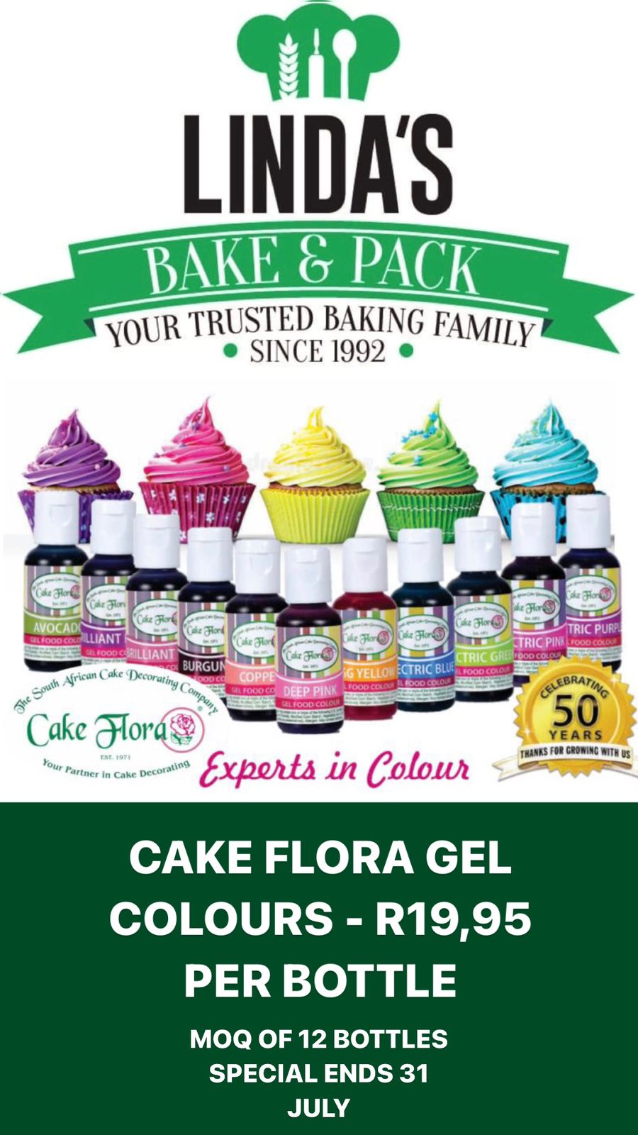 Lindas Bake. Your one-stop baking supplies and ingredients shop.
